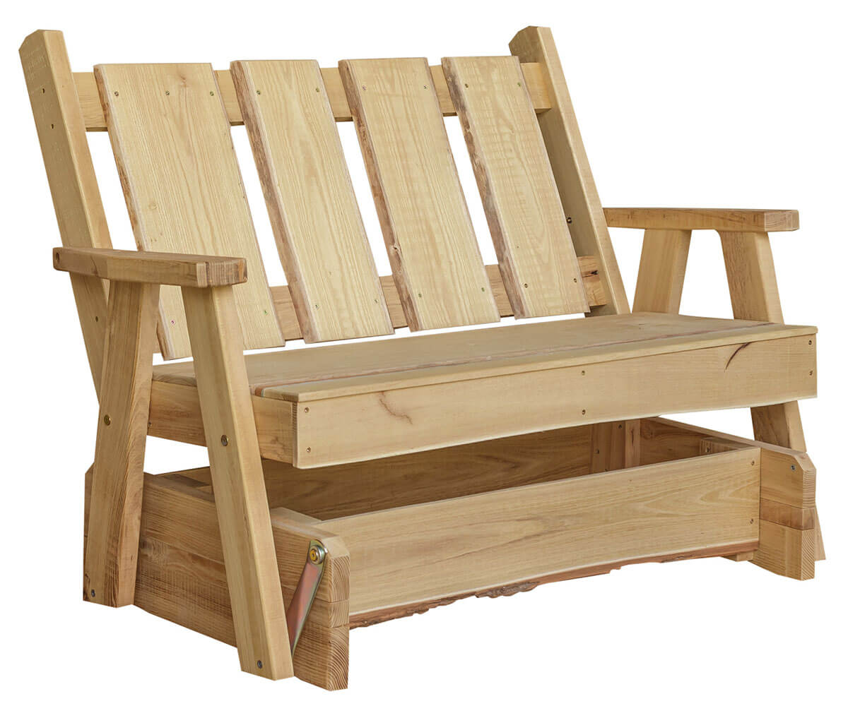 4' Timberline Glider Bench - Salome Furnishings