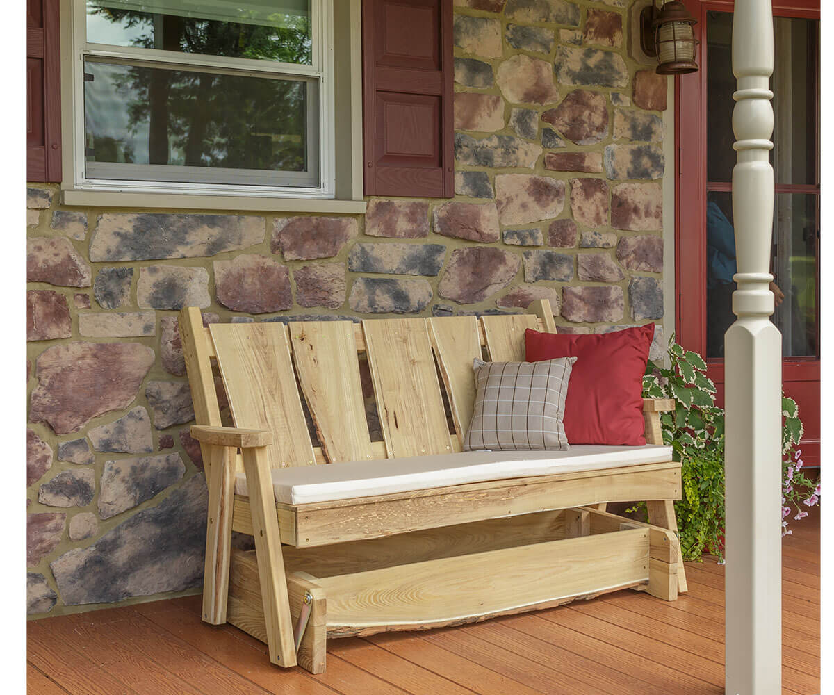 5' Timberline Glider Bench - Salome Furnishings