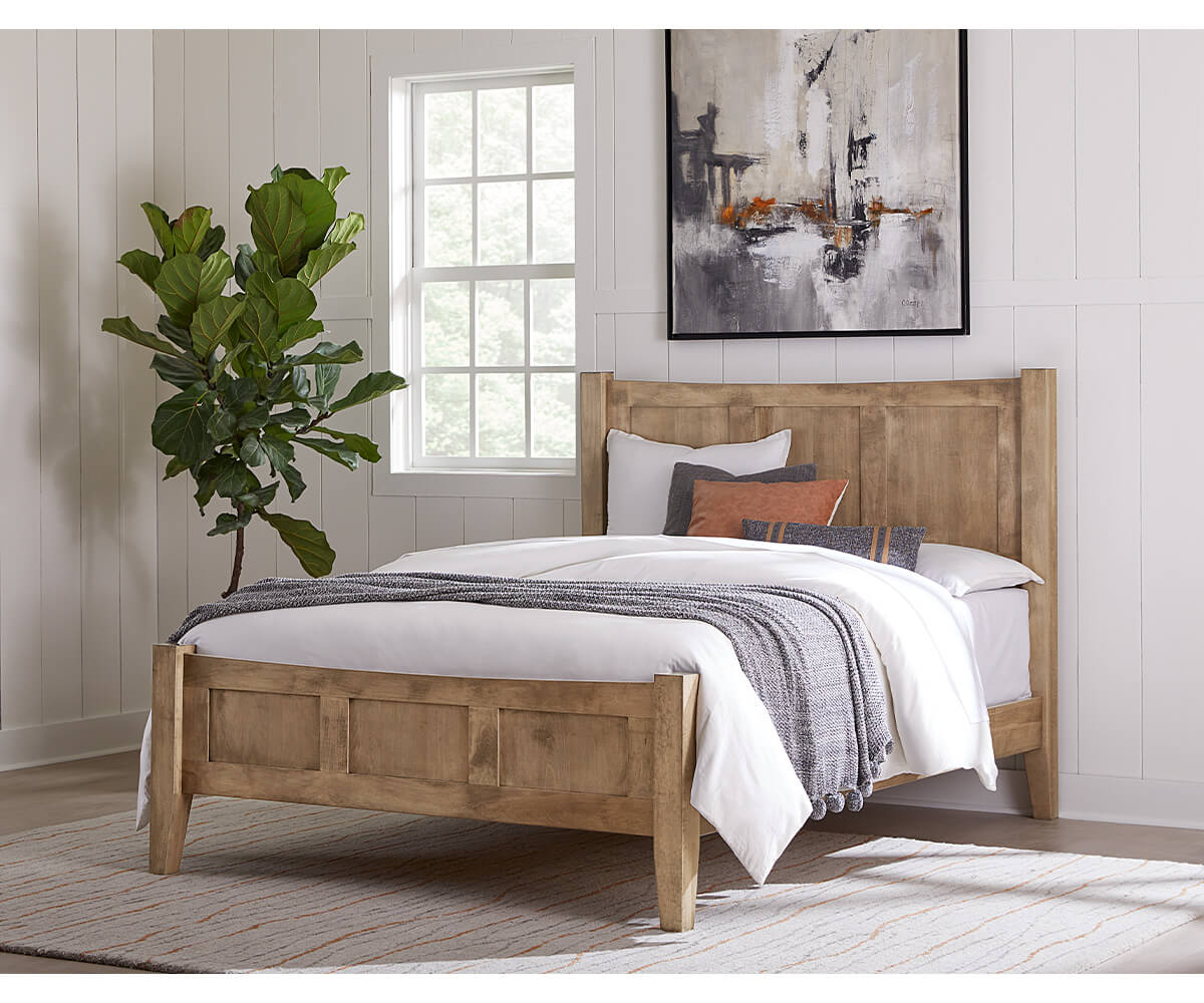 Ashland 6 Piece Bedroom Set, Queen, Brown Maple - Salome Furnishings